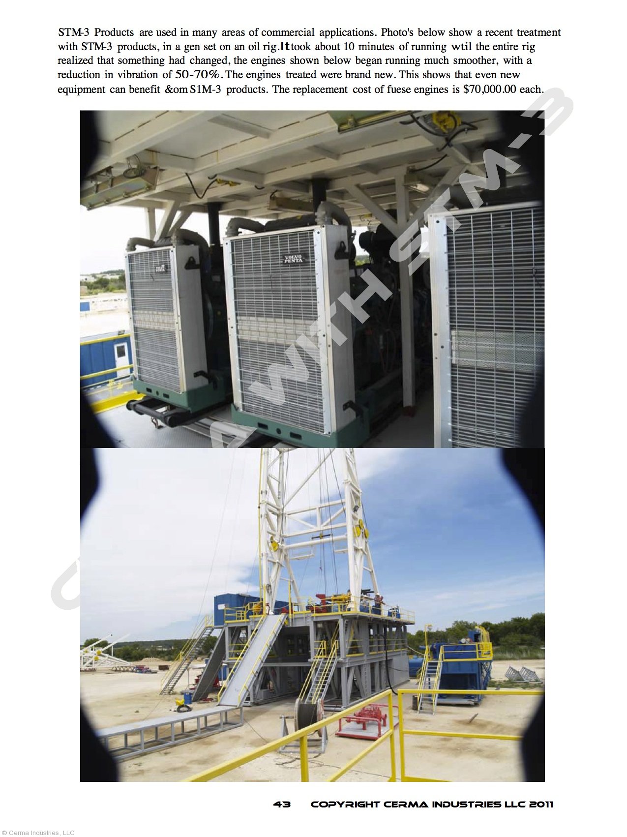 Testimonial - Gen Set Oil Rig Document